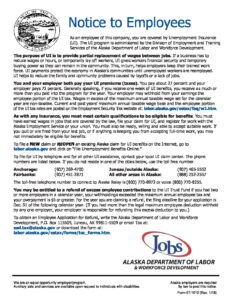 Notice to Employees - Unemployment Insurance - Workplace Posters